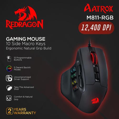 Promo Redragon RGB Gaming Mouse Aatrox - M811-RGB - M811RGB-PRO Cicil 0 ...