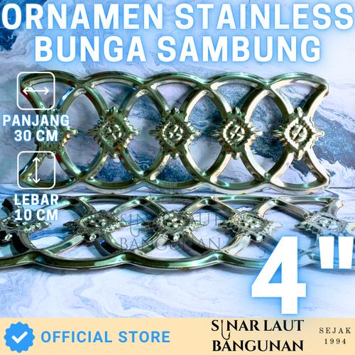 Jual Ornamen Pagar Stainless Bunga Sambung 10 CM - Jakarta Utara ...