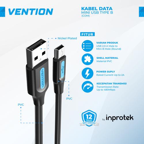 Promo Vention Kabel Data Mini USB Type B for Harddisk - COM, 2 Meter ...