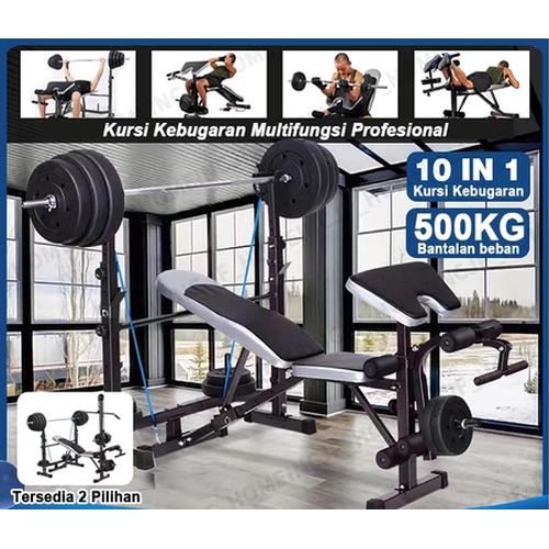 Jual Alat Olahraga Fitness Bench Press Multifungsi Adjustable Multy ...