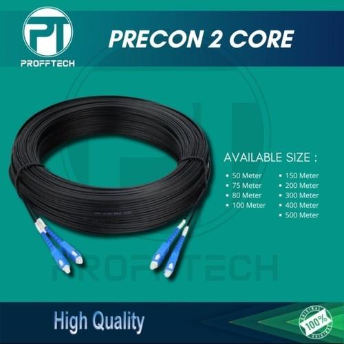 Jual Kabel Fiber Optik Ftth Drop Cable Sc Sc Precon Fiber Optic 2 Core ...