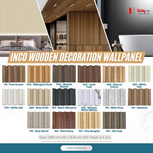 Jual Wood Panel INCO Dinding Kisi-Kisi Motif Kayu Tebal 24mm ...
