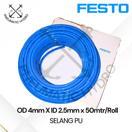 Jual HOSE SELANG PU FESTO OD 4mm x ID 2.5mm x 50meter/Roll BIRU ( PUN-4 ...