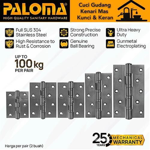 Jual PALOMA BHP 25 Engsel Pintu Engsel Jendela Butt Hinge Kupu ...