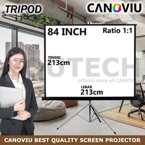 Promo Canoviu Screen Projector 84 Inch | Ratio 1:1 | Layar Proyektor ...