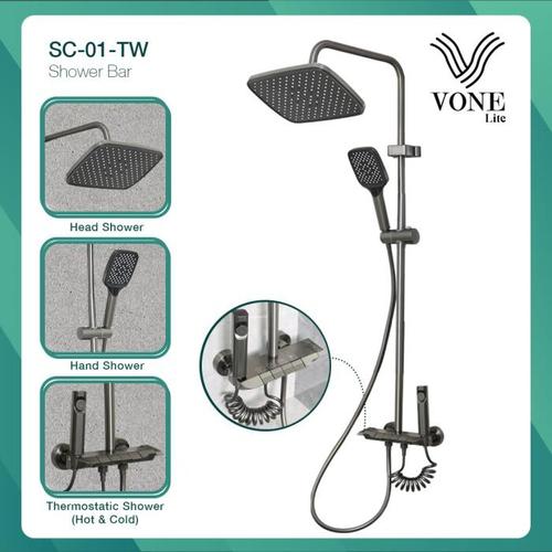 Jual Tga Vone Lite Shower Tiang Pancuran Mandi 4 In 1 Set Keran ...