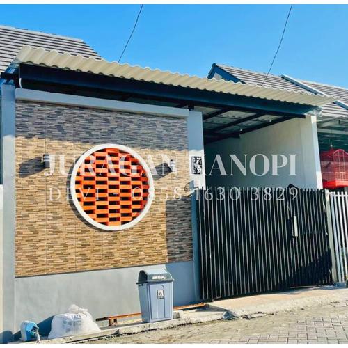 Jual Kanopi minimalis atap aderon rangka galvanis - 100 m2 up - Kota ...