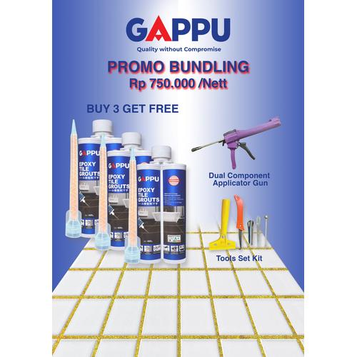 Jual PROMO BUNDLING GAPPU / GAPPU Epoxy Tile Grout Starter Pack Bundle ...