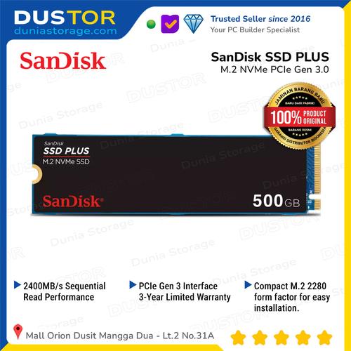 Promo SanDisk SSD PLUS M.2 NVMe PCIe Gen 3.0 Cicil 0% 3x - Jakarta Pusat - Dunia Storage ...