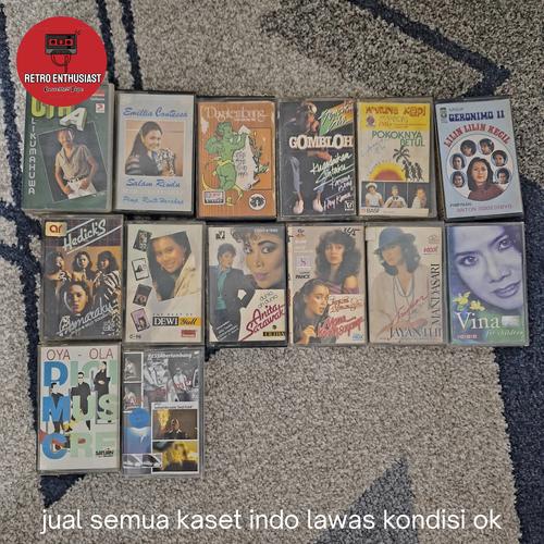 Jual kaset pita indo lawas pop - Kab. Bogor - Retro Enthusiast | Tokopedia