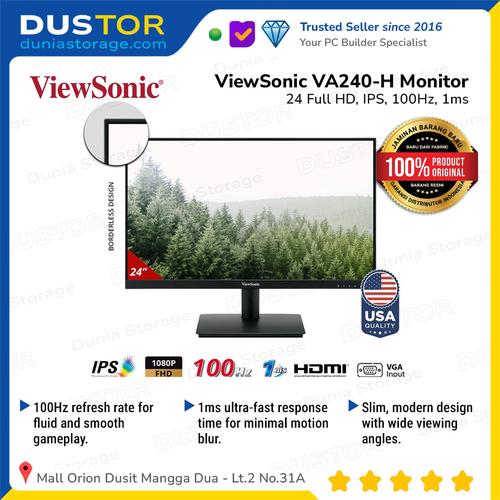 Jual ViewSonic VA240-H Monitor 24" Full HD, IPS, 100Hz, 1ms - Jakarta ...
