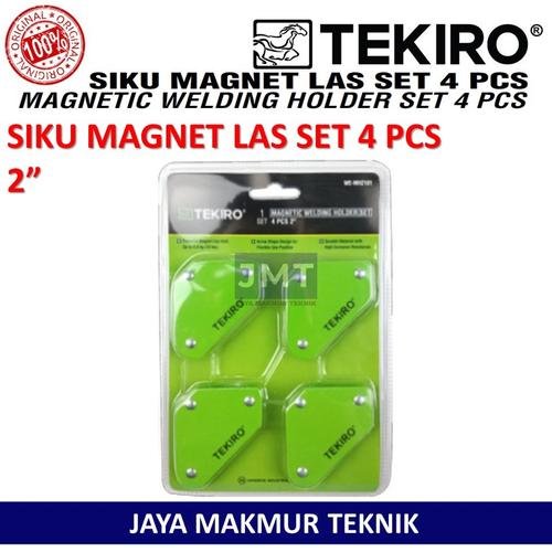Jual TEKIRO Siku Magnet Las Set 4 Pcs 2" Magnetic Welding Holder Set 4 ...