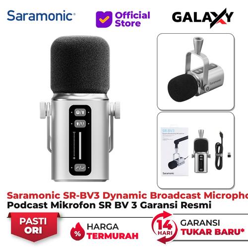 Promo Saramonic SR-BV3 Dynamic Broadcast Microphone SRBV3 Mic Podcast Mikrofon SR BV 3 Garansi ...