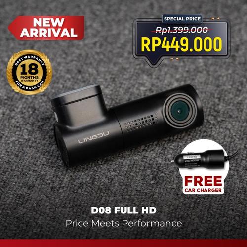 Promo Lingdu Dashcam D08 - 1296P Kamera Dashboard Mobil LINGDU D08 Dashcam Mobil - Cam+OBD ...
