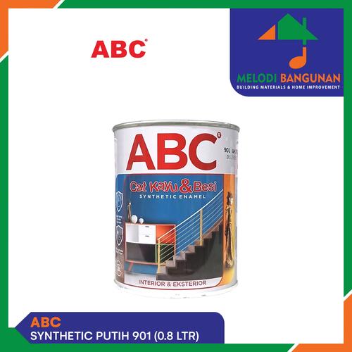 Jual ABC - Cat Kayu + Besi + Kayu Dan Besi Synthetic 901 White + Putih 0.8 Liter 1 L - Kota ...