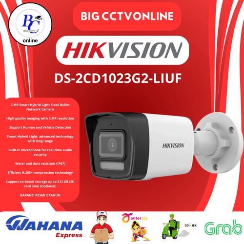 Jual HIK DS-2CD1023G2-LIUF-HIKVISION IP CAMERA 2MP OUTDOOR SMART HYBRID ...