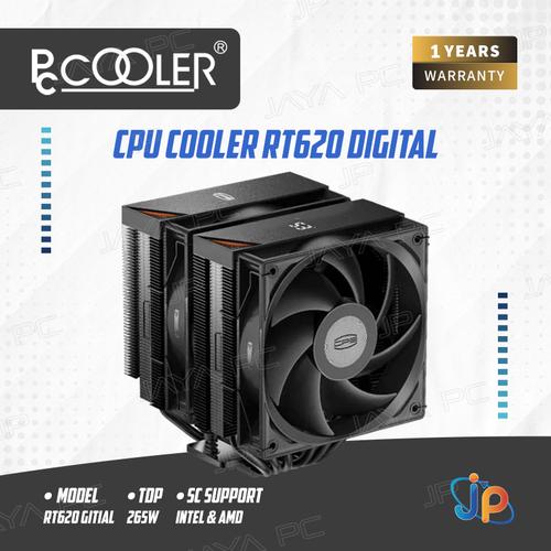 Promo PCCOOLER RT620 Digital Dual Tower - CPU Cooler Fan Intel & AMD ...