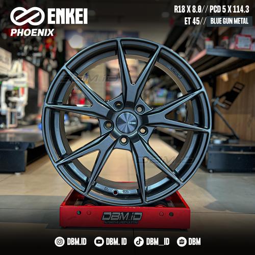 Promo Velg Enkei Original Phoenix R18 18x8 5x114.3 et 45 Blue Gunmetal ...