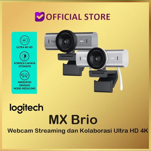 Promo Logitech MX Brio Webcam Streaming UHD 4K 1080p 60FPS Noise ...