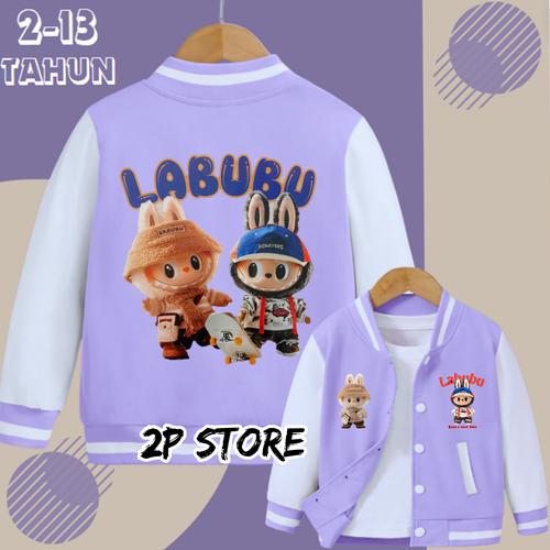 Jual Jaket Varcity Anak Terbaru LABUBU Dari Usia 2-13 Tahun - Taro, 3XL ...