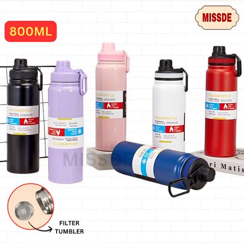 Jual TUMBLER SPORT 800ML / TUMBLER STAINLESS STEEL TAHAN PANAS DINGIN ...