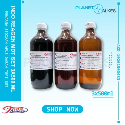 Jual Pewarnaan MDT (morfologi Darah Tepi) Indo Reagen Pewarna MDT 3x500 ...