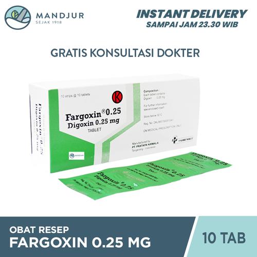 Jual Fargoxin 0.25 Mg 10 Tablet / Obat Jantung - Jakarta Pusat - Apotek ...