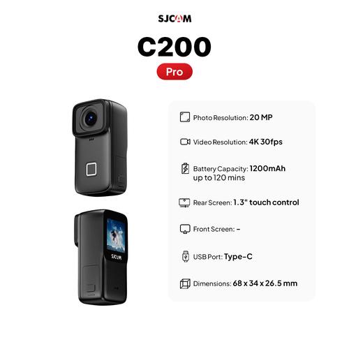 Promo SJCAM C200 PRO Body Action Camera HDR 4K 30 FPS Kamera Mini ...