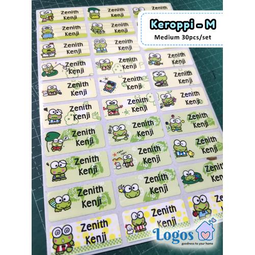 Jual Keroppi Sticker MEDIUM Name Label. Stiker karakter Kerro Kerropi ...