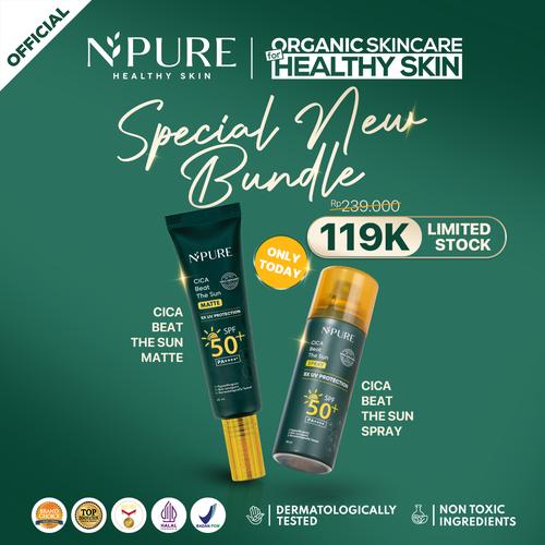 Jual NPURE All-Day Sunscreen Kit - Bundling Sunscreen - Spray+SS Glow ...
