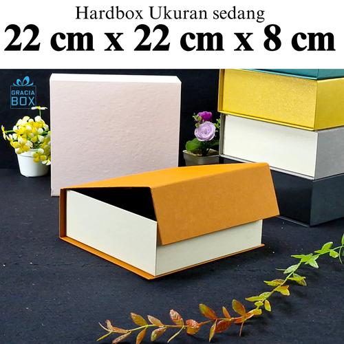 Jual HARDBOX - BOX HAMPER - KOTAK KADO - ukuran 22 cm x 22 cm x 8 cm ...