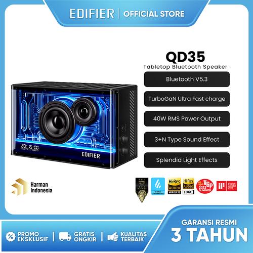 Promo EDIFIER QD35 Tabletop Bluetooth Speaker - Putih Cicil 0% 3x ...