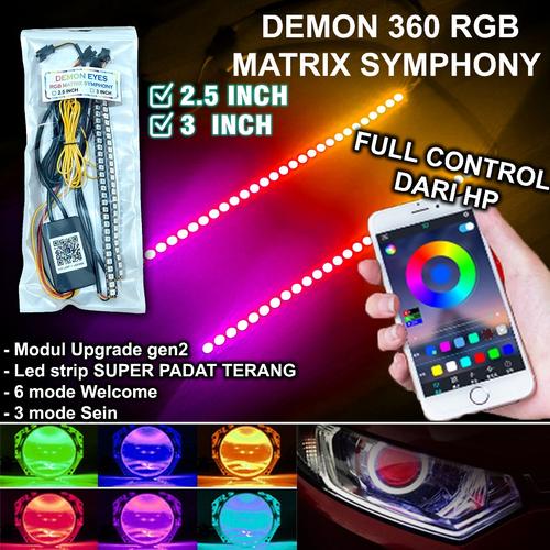 Jual Demon Eye Devil RGB Matrix Symphony 3" 2" inch untuk Projector ...