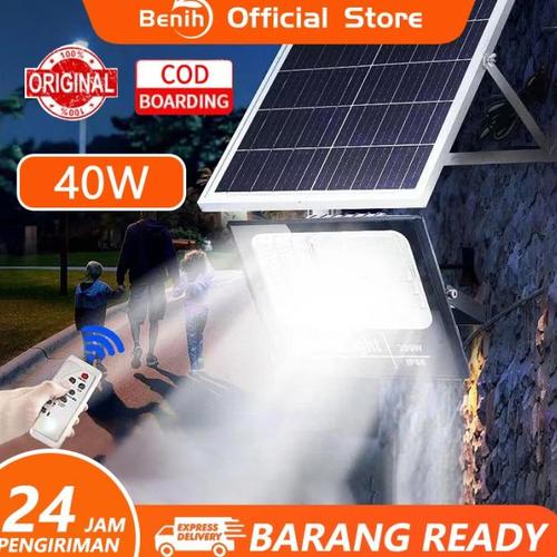 Jual Lampu Taman Solar 40W Tenaga Surya Lampu Sorot Sensor Gerak -40Watt [Terlaris] [Terbaru ...