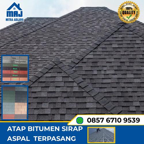 Jual atap bitumen sirap aspal rangka baja ringan - Hitam - Jakarta ...