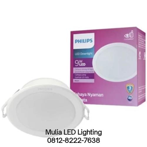 Jual Philips Meson ORI Downlight/DL Panel light Inbow Bulat 9 Watt ...