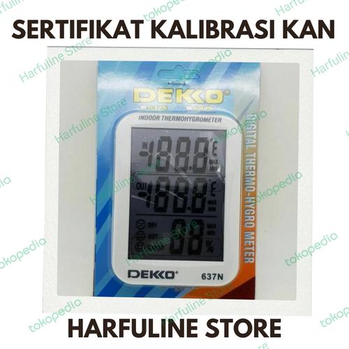 Jual thermohygrometer dekko 637N dan Sertifikat Kalibrasi - Jakarta ...