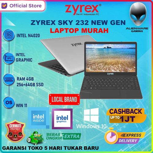 Promo Laptop Zyrex Sky 232 New Gen N4020 4GB256GB+64GB W11 14"FHD ...