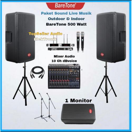 Jual Paket Sound System Speaker BareTone 15 Inch Live Musik Outdoor ...