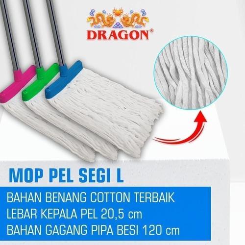 Jual DRAGON Mop segi L alat pel lantai 110 cm Pembersih Lantai Cleaning ...