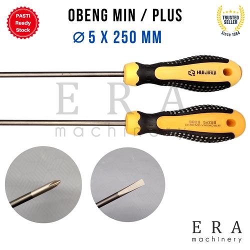 Jual Obeng MIN PLUS 5mm Huijiaqi obeng panjang 5x250mm mekanik teknisi ...