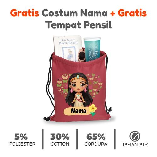 Jual Mieekid's - Tas Serut CUSTOM NAMA Motif Disney Princess Pocahontas ...