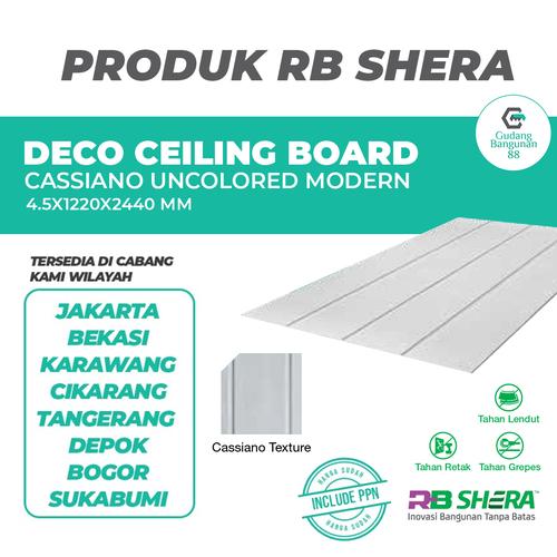 Jual papan shera deco ceiling board / shera plank / shera board / papan ...