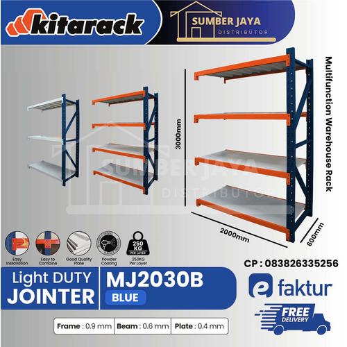 Jual MJ2030 - Rak Gudang Besi Light Duty MS Series 250kg/Layer Frame ...