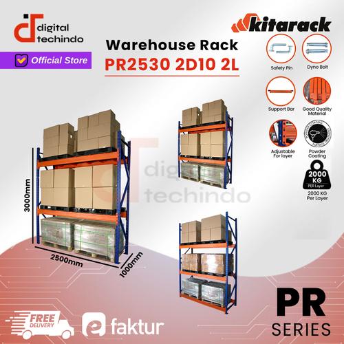 Promo KITARACK Pallet Rack 2 TON Rak Palet Heavy Duty Panjang 2.5M ...
