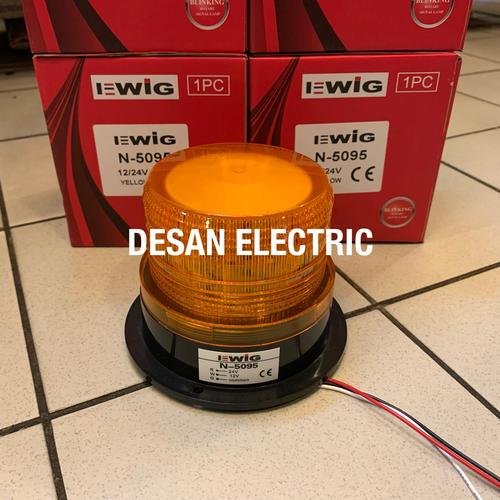 Jual Rotary Lamp N-5095 LED 4" 12VDC / 24VDC Ewig Magnet Untuk di Mobil ...