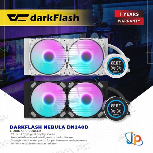 Promo darkFlash Nebula DN240D ARGB - Liquid CPU Cooler Fan 240mm LCD ...