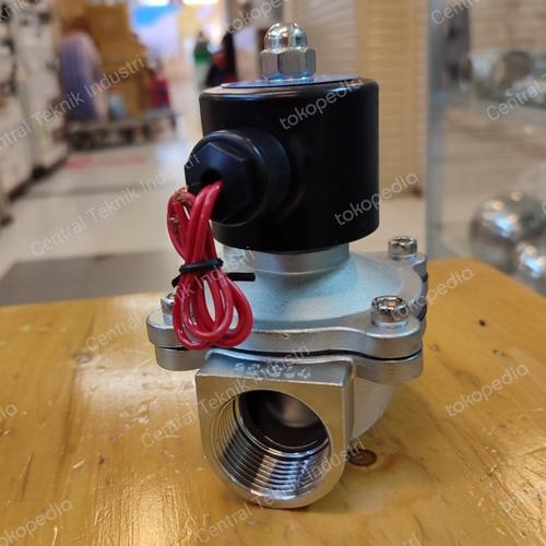Jual Selenoid Solenoid Valve 3/4" inch AC 220V Stainless ss304 DN 20 ...