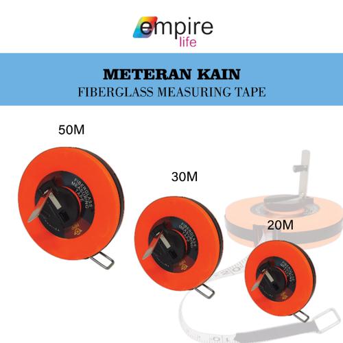 Jual Meteran Kain 50 30 20 10 Meter - Measuring Tape Cutton Tape - 50M ...