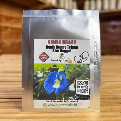 Jual Benih Tanaman Herbal BUNGA TELANG BIRU Isi 10 Butir Bibit Biji ...